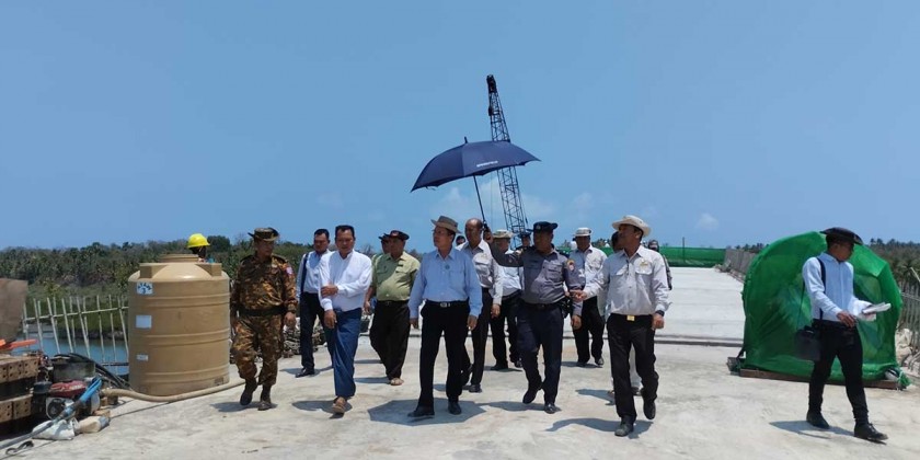 Regional Development: CM inspects works and classes in Ngayokaung Township | Myanmar ...